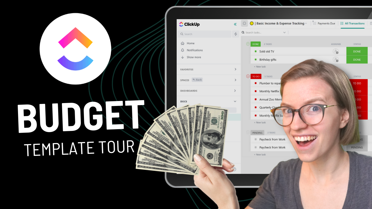How To Organize Finances Budgets In ClickUp Example ClickUp Template 
