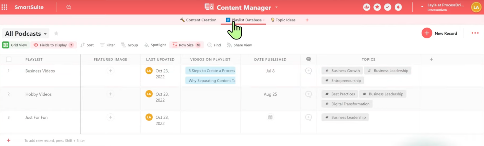 How To Organize Your Content Marketing Repurposing Workflow Using Smartsuite Why Traditional